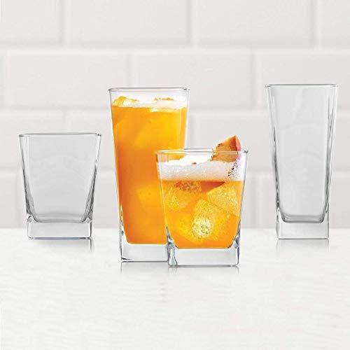 Square drinking glasses set store