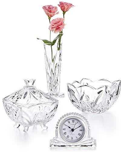 Square Crystal Bowl, Decorative 6” Elegant Dish, Great for Serving Des ...