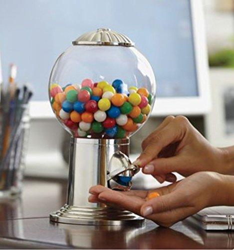 Le raze Elegant Candy Dispenser Gumball Machine with Silver Top. Hold Le raze by G L Decor Inc